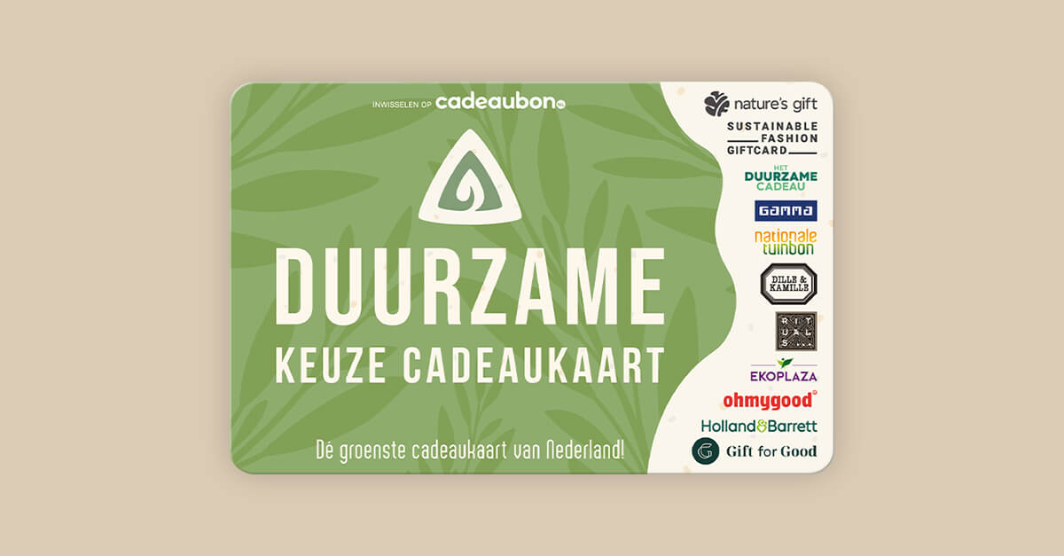 Duurzame Keuze Cadeaukaart, nu bestellen! | Cadeaukaart.nl