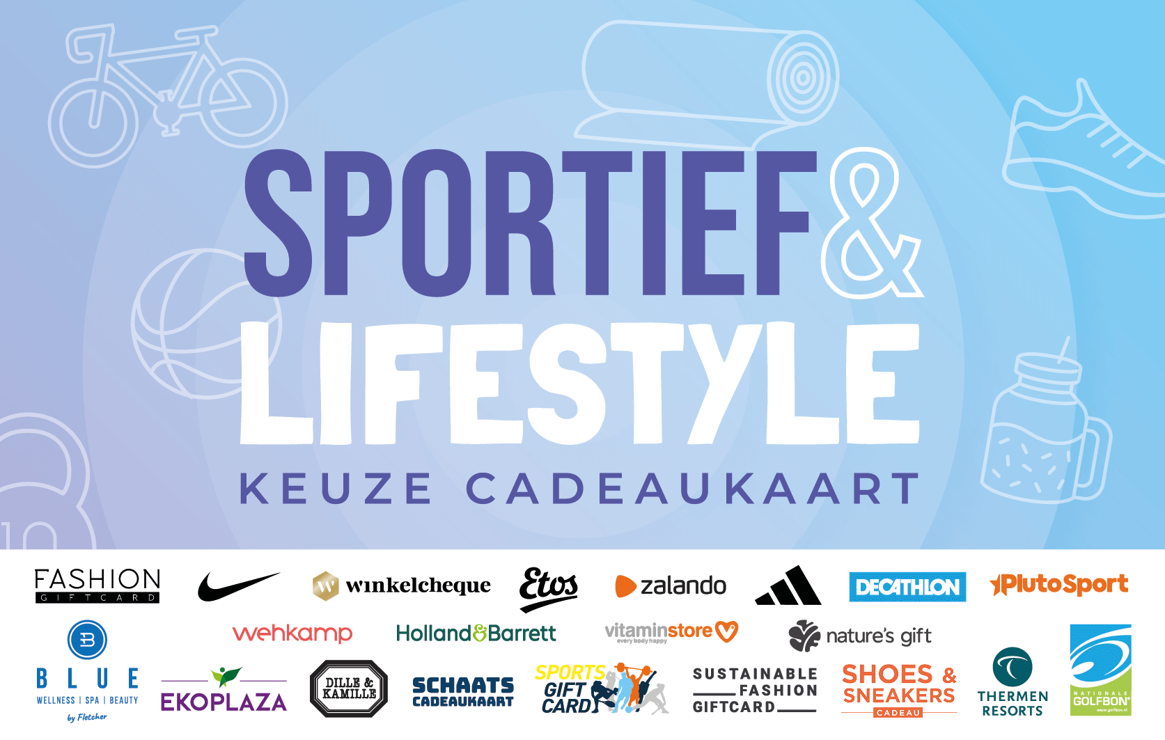 Sportief & Lifestyle Keuze Cadeaukaart, bestel ‘m nu bij Cadeaukaart.nl!